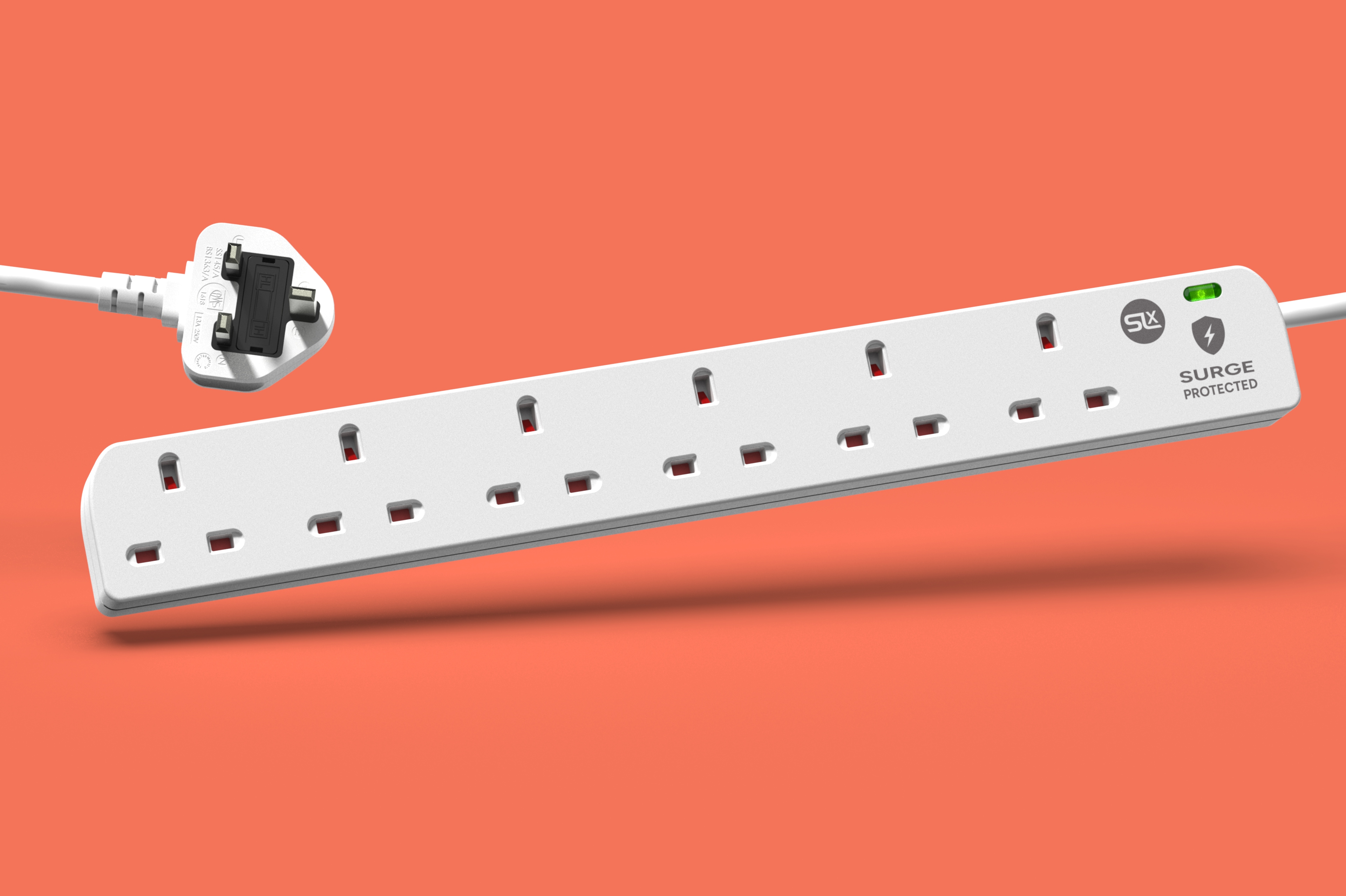 Accessories / Other :: Plugs & Adapters :: 6 Gang Extension Lead 1m ...
